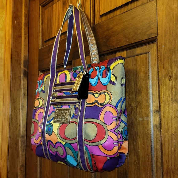 Coach | Bags | Coach Poppy Pop C Spotlight Tote Shoulder Bag Rare 4365 ...